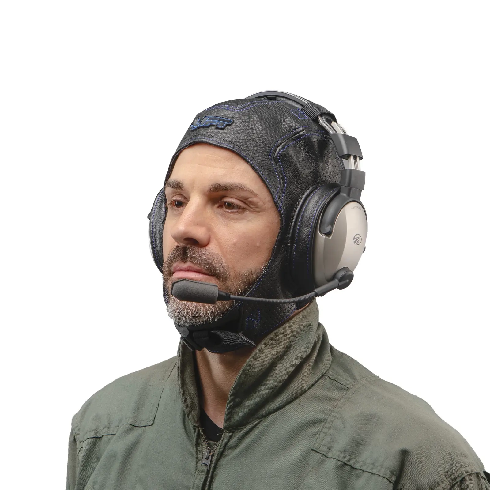 LIFT Aviation Flux Flight Cap - L1 - Black Leather - Lift Aviation